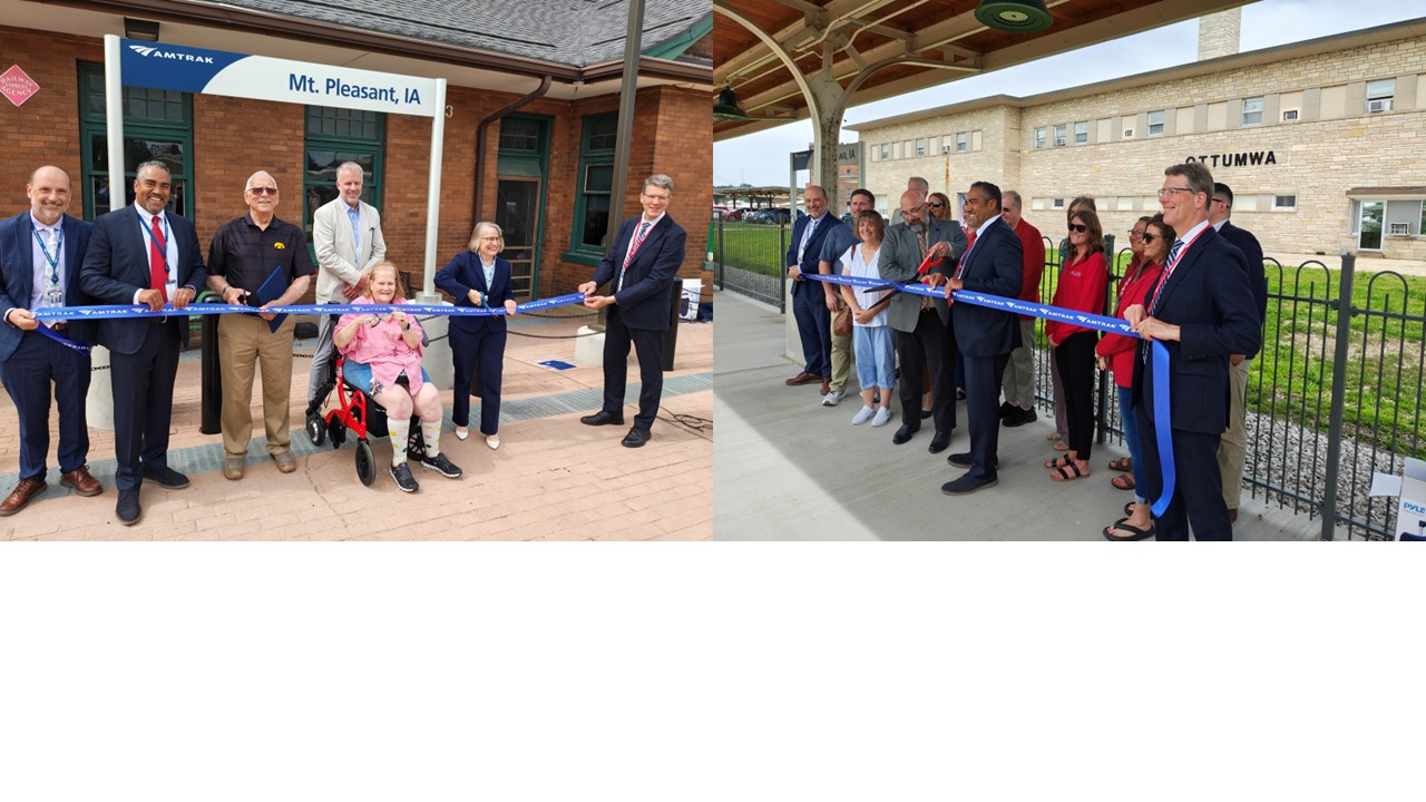 Amtrak Celebrates Upgrades at Iowa Stations - Amtrak Media